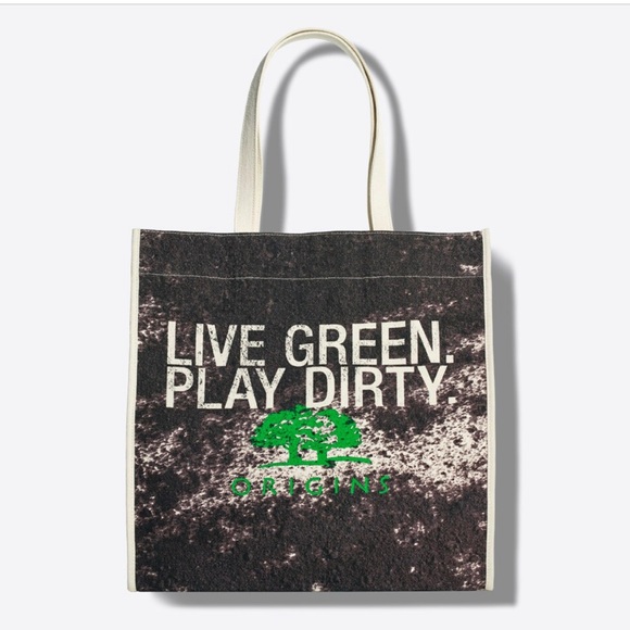 Origins | Bags | New Set Earth Month Tote Live Green Play Dirty And ...